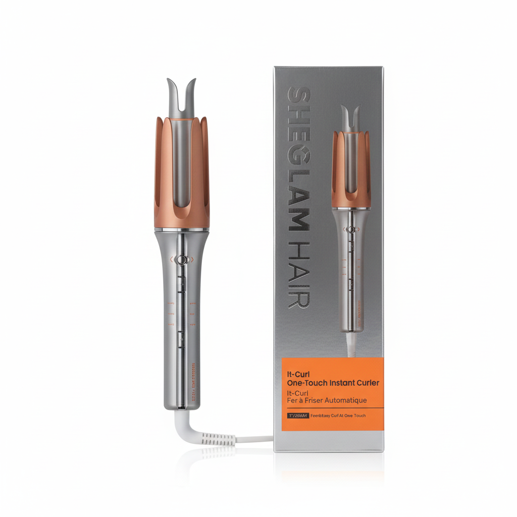 SHEGLAM IT Curl 32 mm (new) One-Touch Instant Curler – Automatic Curli ...