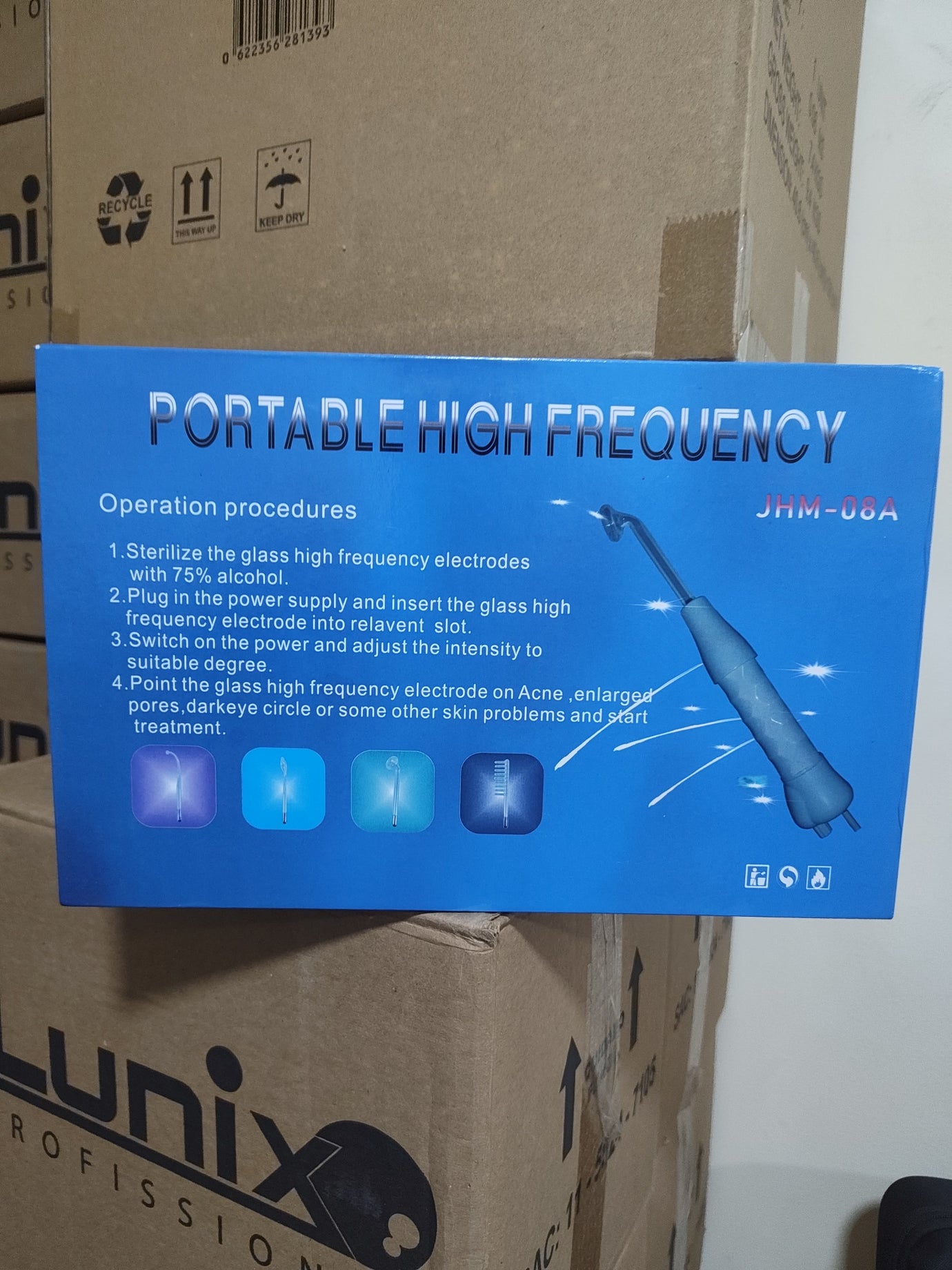 Portable high frequency facial machine – Acne & Pore Treatment Tool ...