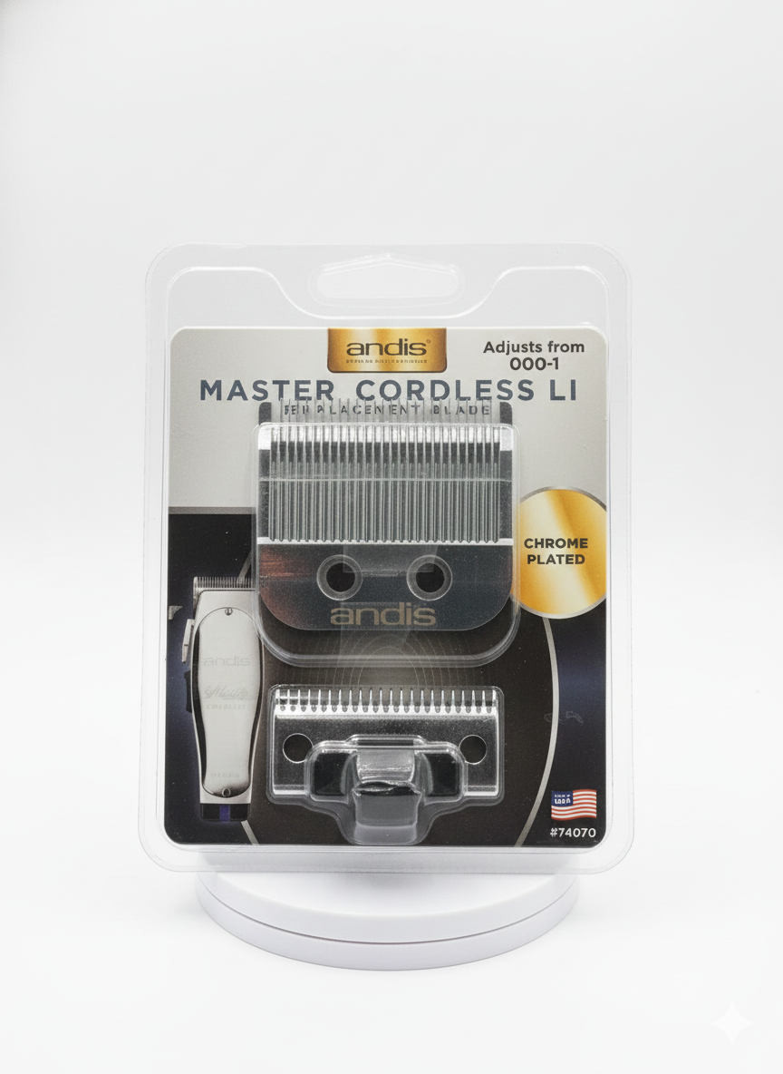 Andis 74070 Master Cordless Li Replacement Blade Plate – Chrome-Plated – Afaq Al Naseem LLC.